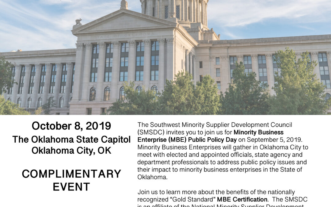 MBE Public Policy Day flyer | SMSDC